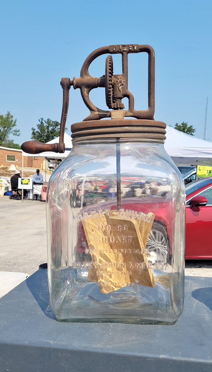 This Dazey butter churn recalls simpler times when homemade meant something special and effort showed love.