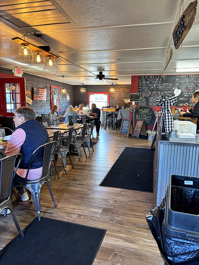 Real folks enjoying real food &ndash; the kind of scene that makes dining feel authentic.