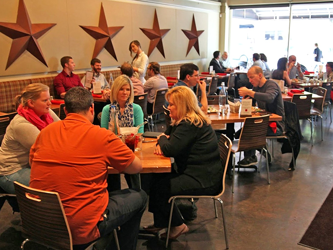 The dining room hums with that perfect symphony of satisfaction&mdash;conversations punctuated by the occasional "you have to try this" gesture.
