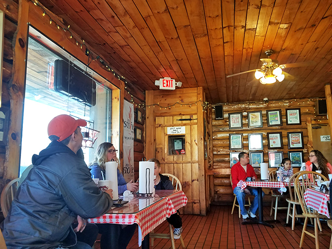 The dining room fills with a cross-section of Madison &ndash; from students to professionals, all united by the universal language of great barbecue.