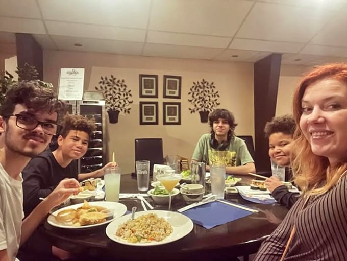 The true measure of any restaurant: happy faces around the table, empty plates, and that collective look that says "we chose wisely tonight."