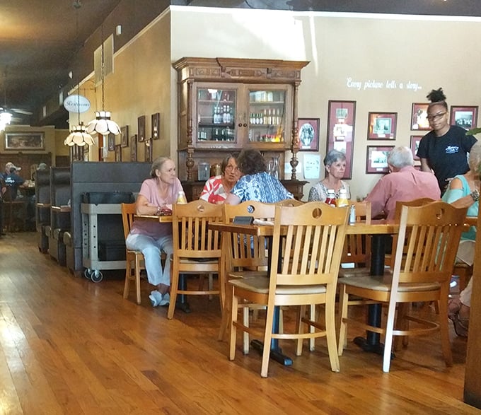 The true magic of small-town cafes: strangers becoming neighbors over good food. Every table tells a story; every bite creates a memory.