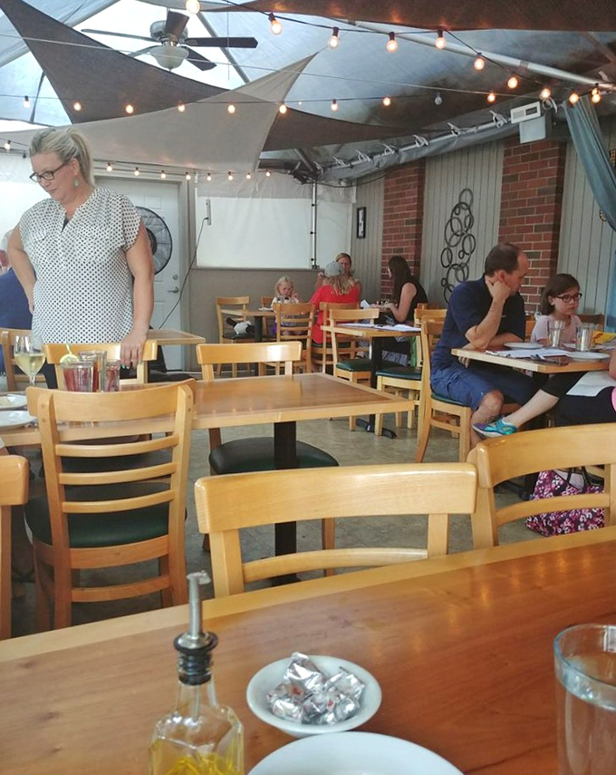 The covered patio creates that perfect "indoor-outdoor" sweet spot where Portland's weather can't interfere with your seafood bliss.