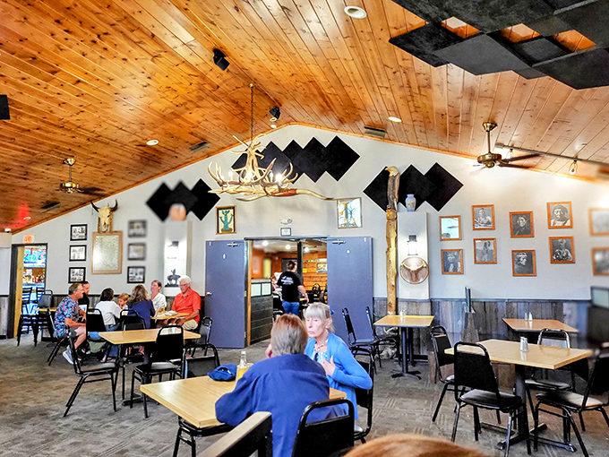 The dining room where memories are made. Notice how everyone's leaning forward&mdash;that's the universal body language for "I can't believe how good this is."