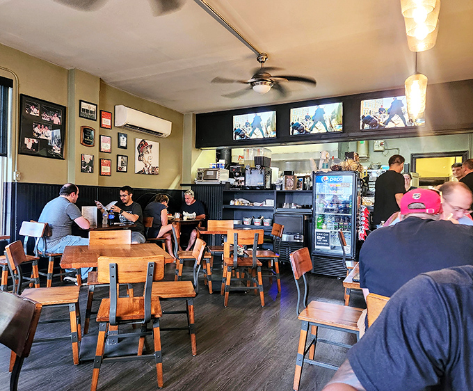 The dining room buzzes with the symphony of forks hitting plates and satisfied murmurs. This is where food memories are made.