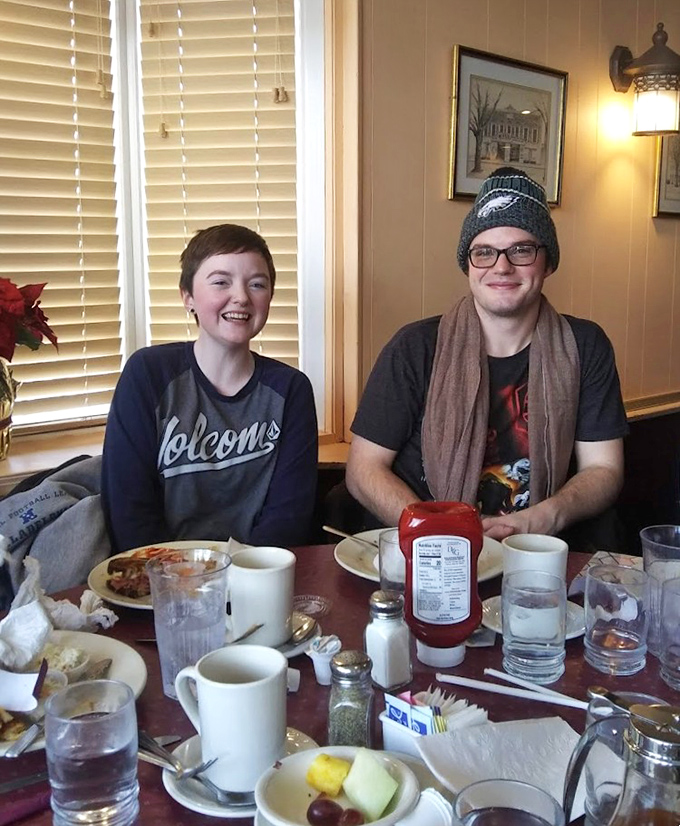 Happy diners enjoying that universal pleasure of good food and better company &ndash; the true magic of places like Court Diner.