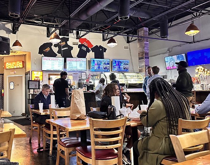 The diverse crowd tells you everything: when both tourists and locals fill the tables, you know you've found the real deal.