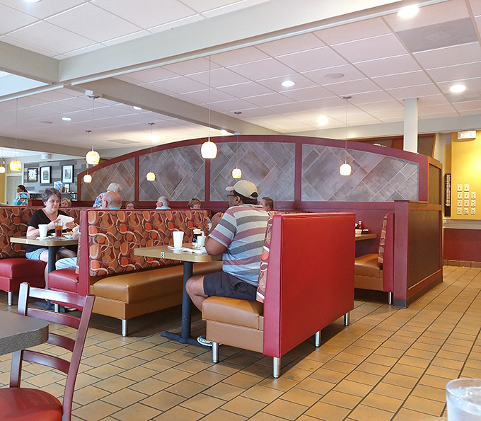 The booth section&mdash;where strangers become neighbors and neighbors become friends over plates of eggs and endless coffee refills.