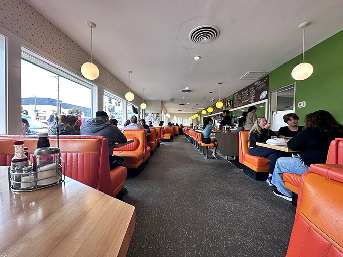 The breakfast crowd knows quality when they taste it &ndash; just look at those satisfied faces.