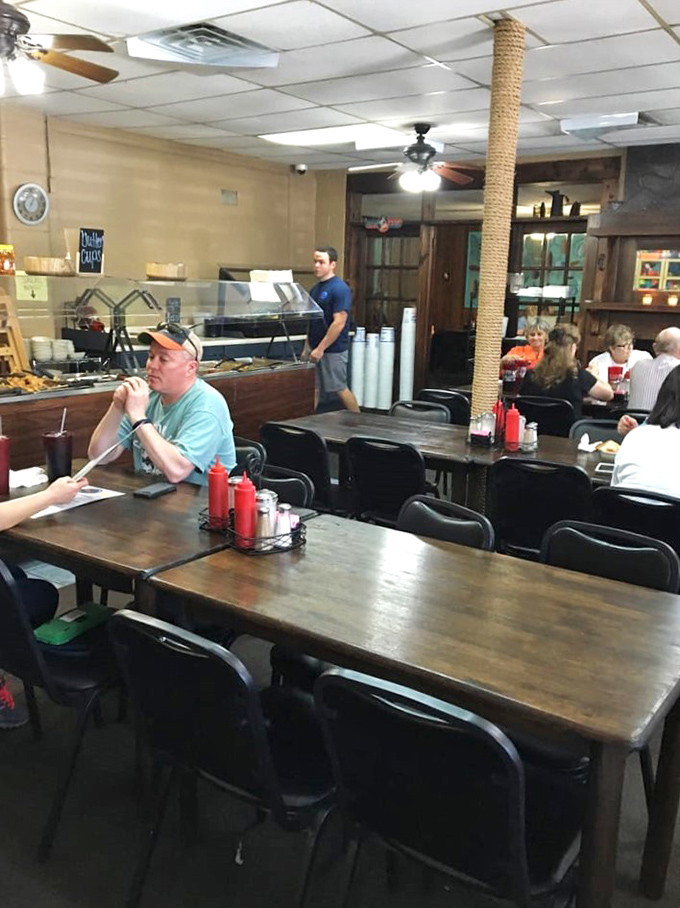 The dining room where calories don't count and strangers become friends. Southern hospitality served alongside every plate.