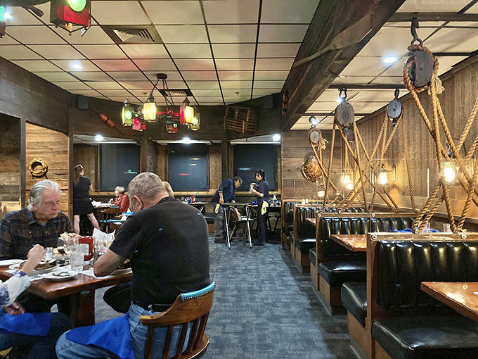 The dining room hums with the satisfied murmurs of regulars who've been coming here since before cell phones existed &ndash; the surest sign of a worthy establishment.