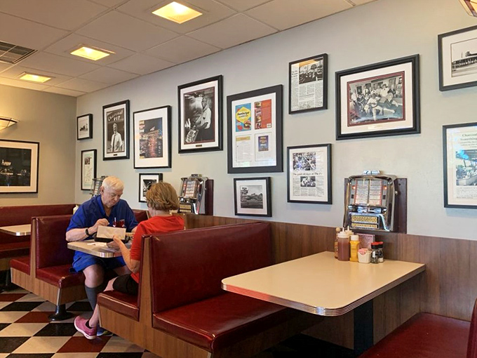 Every booth tells a story, every meal creates a memory. The wall of history watches over diners who've been coming here since their first dates.