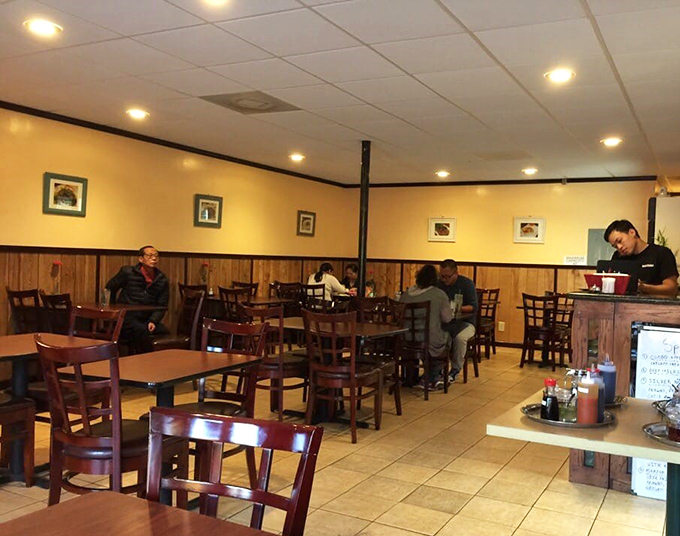 The dining room buzzes with the energy of satisfied customers, each one discovering their own favorite dish from Sue's impressive repertoire.