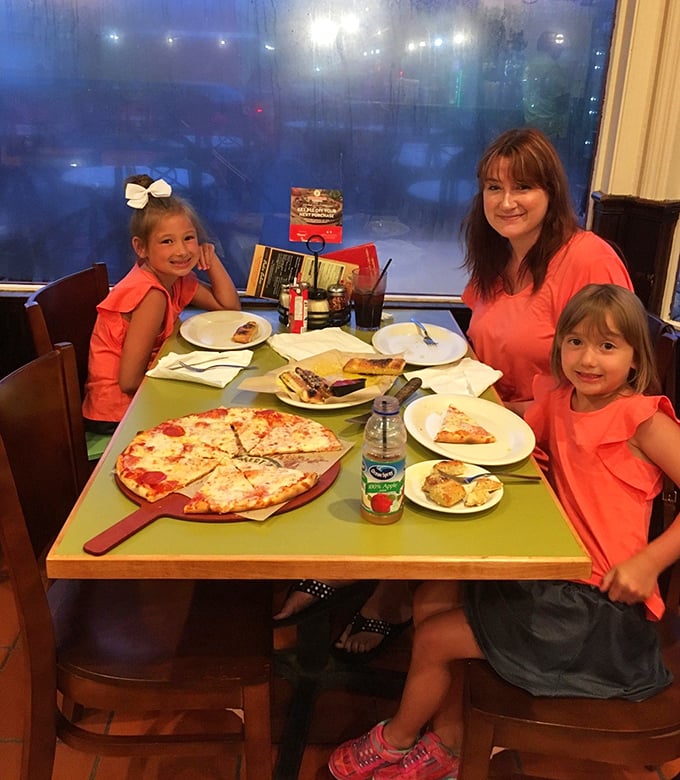 Family moments around a Flippers table&mdash;where memories are made one slice at a time.
