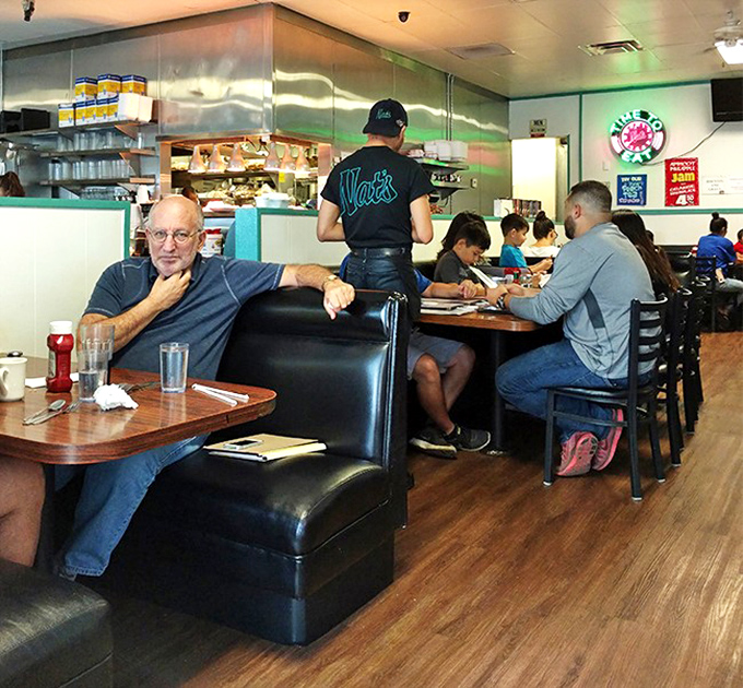 Where strangers become friends over shared appreciation for properly cooked eggs and strong coffee.