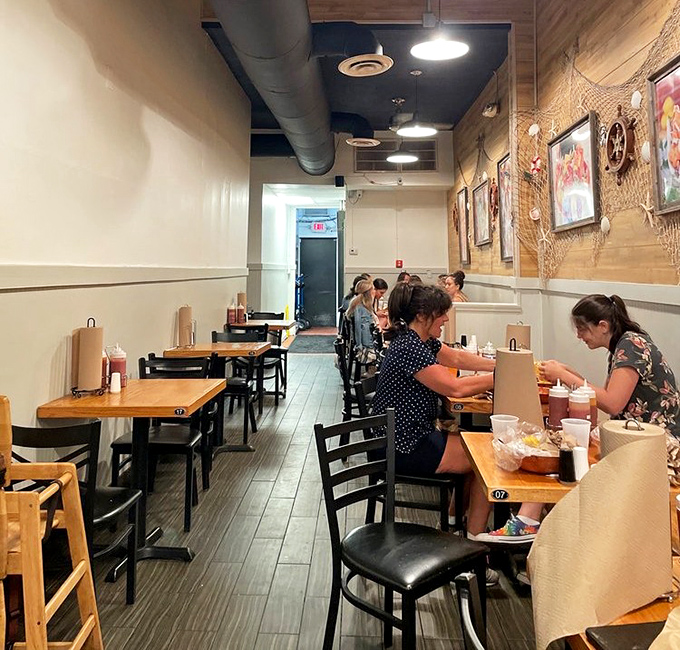 The dining room buzzes with the contentment of locals who've discovered something truly special.