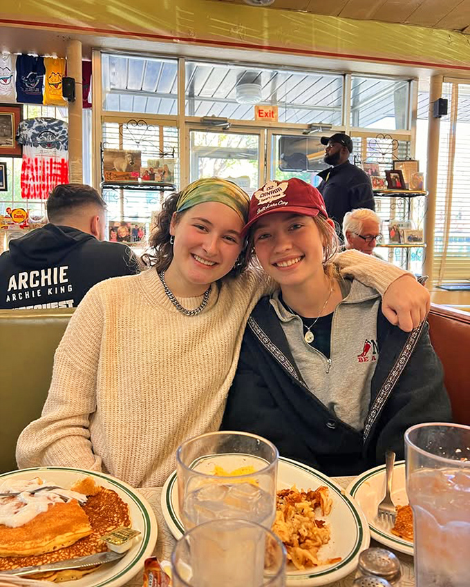 The Silver Skillet brings people together over plates of Southern comfort. These smiles are the universal language of "we ordered exactly the right thing."