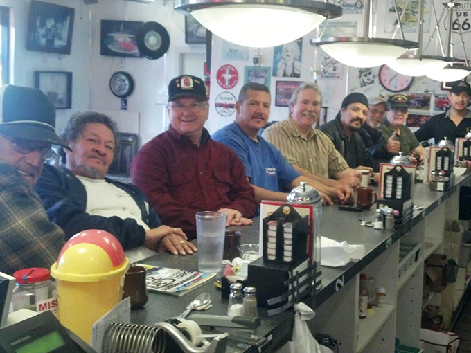 The counter crew &ndash; where everybody knows everybody's coffee order and the conversation flows as freely as the refills.