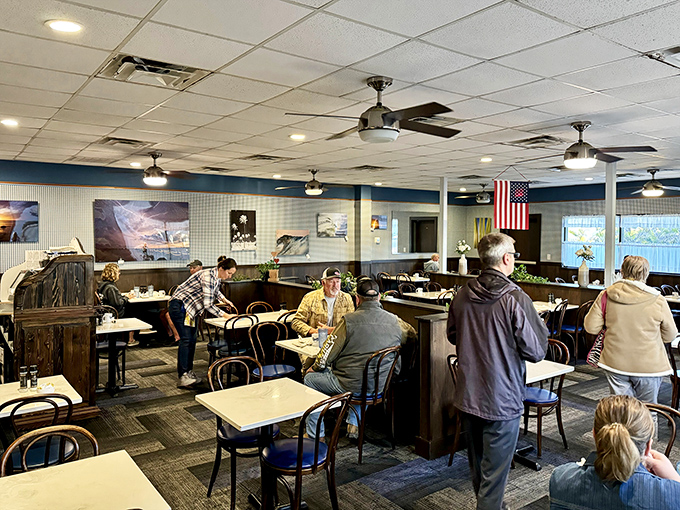 The dining room &ndash; where strangers become friends over coffee refills and shared appreciation for perfectly cooked eggs.