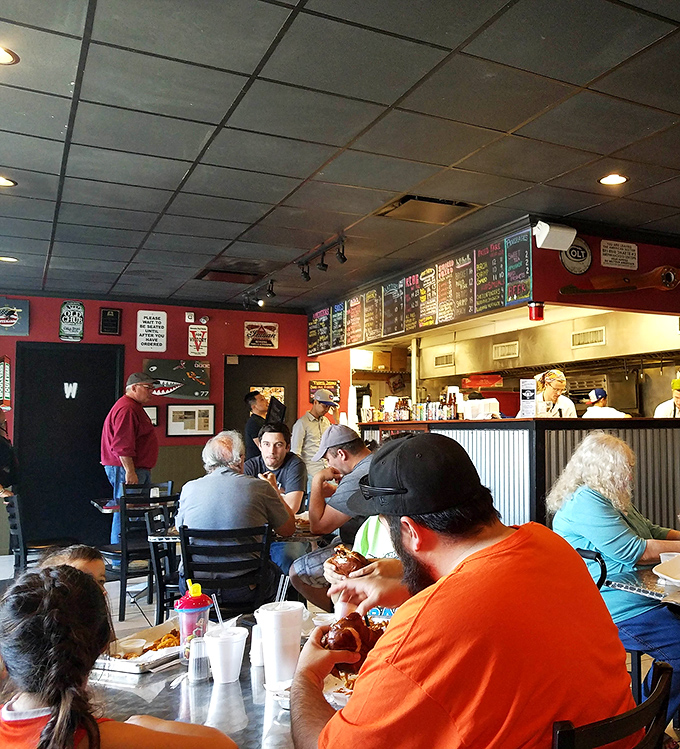 The universal language of barbecue brings people together. Notice the focused expressions&mdash;that's what true meat appreciation looks like.