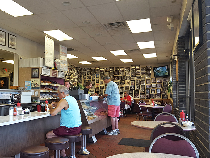 The counter seating&mdash;where solo diners become regulars and regulars become family. Notice the worn spots on those stools? Badges of delicious honor.