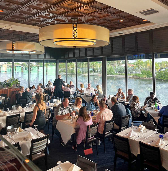 Waterfront dining at its finest, where the views compete with the food for your attention. The Intracoastal provides dinner and a show.