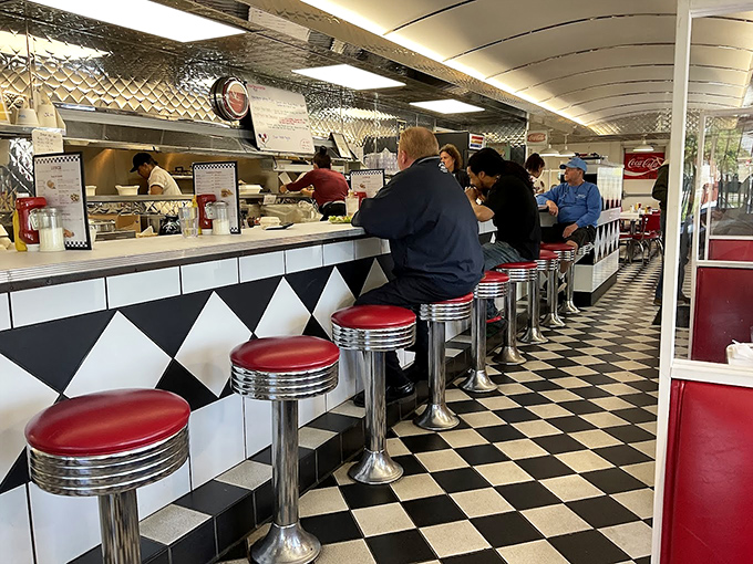The counter seats offer front-row tickets to the greatest show in Cleveland &ndash; skilled short-order cooks orchestrating breakfast symphonies while regulars exchange neighborhood news.