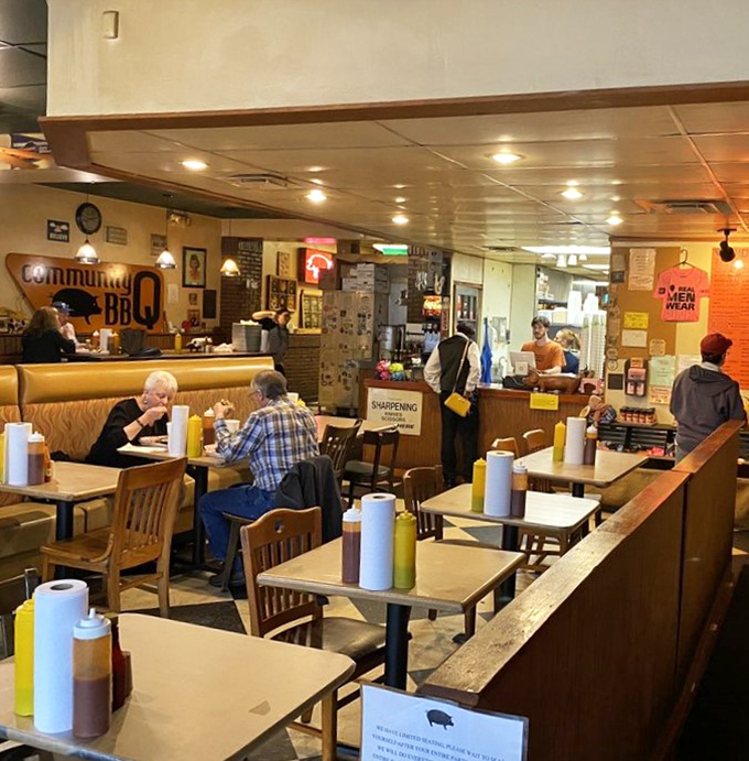 On any given day, you'll see a cross-section of Decatur life represented in the dining room &ndash; barbecue is the great equalizer.