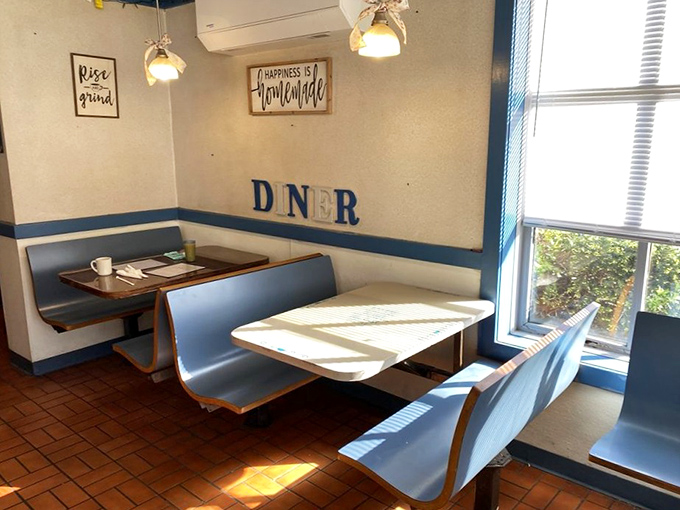 Sun-dappled booths where countless conversations, first dates, and family gatherings have unfolded over steaming cups of coffee.