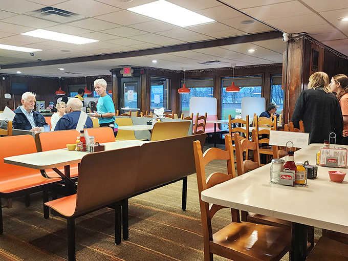 The dining area's mix of booths and tables has witnessed first dates, family celebrations, and countless "remember when" conversations since Truman was president.
