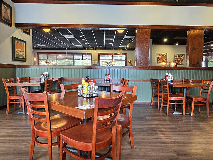 Tables arranged for both intimate conversations and boisterous family gatherings. The kind of place where memories marinate alongside the meat.