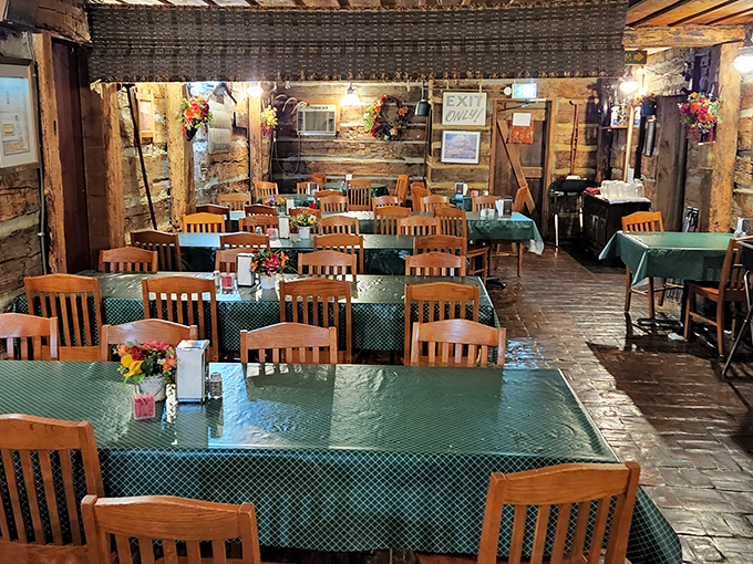 The dining room where countless celebrations, first dates, and family gatherings have unfolded. These tables could tell stories for days.