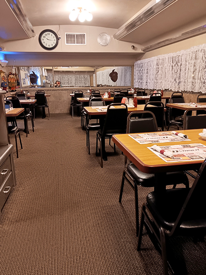 The dining room where strangers become friends over shared appreciation for exceptional comfort food classics.