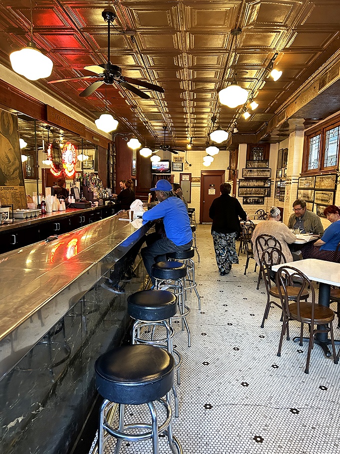 The dining area feels like stepping into a time capsule where the food matters more than the decor, and that's exactly how it should be.