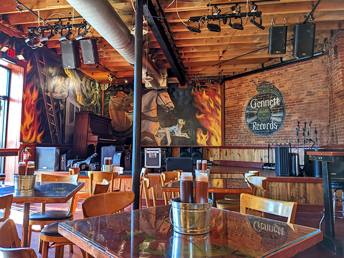 Murals of firefighting history remind you that this place has always been about taming flames&mdash;now they're just doing it deliciously.