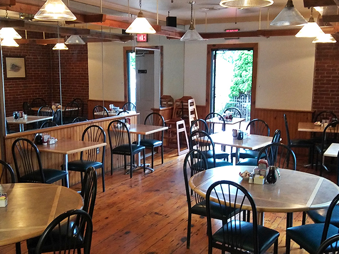 The dining room feels like it's been here forever, in the best possible way&mdash;a place where conversations flow as freely as the coffee.