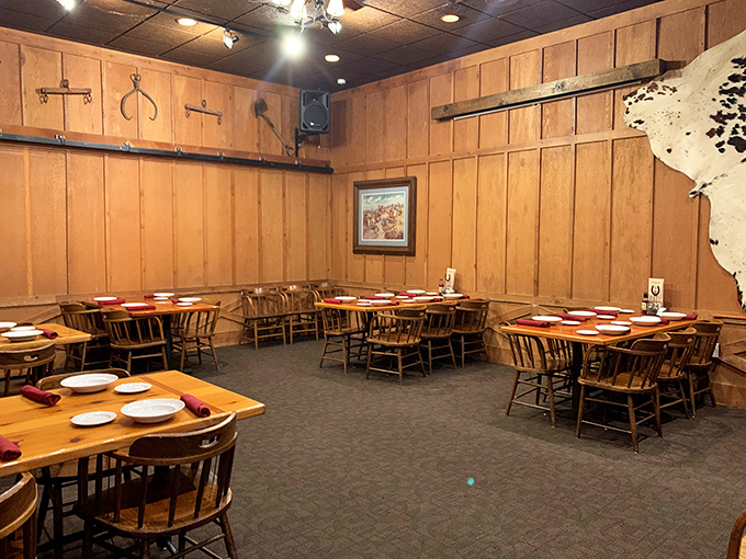 Private dining areas offer the perfect setting for celebrations, where wooden chairs have supported countless happy birthdays and anniversaries.