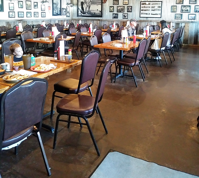 The dining room where countless Tennessee memories have been made. Those wooden tables have heard more family stories than most therapists.