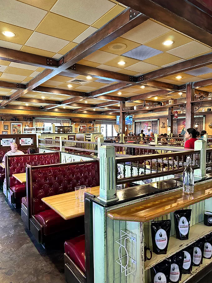 Where conversations flow as smoothly as the coffee refills – democracy through dining at its finest.