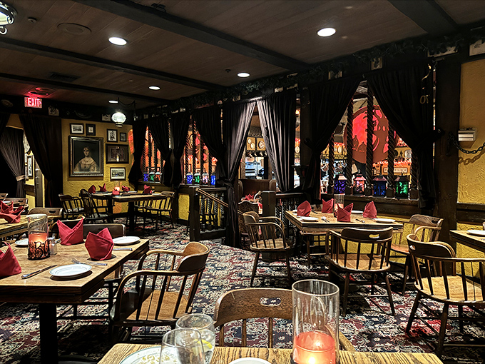 The dining room feels like you've stumbled into a secret society where the password is "medium rare" and everyone's in on the delicious conspiracy. 