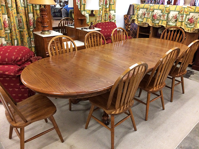 This solid oak dining set isn't just furniture &ndash; it's a future heirloom waiting for new family traditions to begin. 