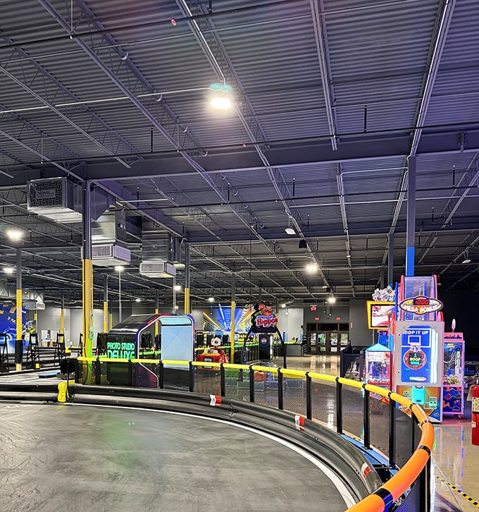 Elev8 Fun brings Vegas-style gaming lights to family entertainment. Where else can you feel like you're in a nightclub while racing go-karts?