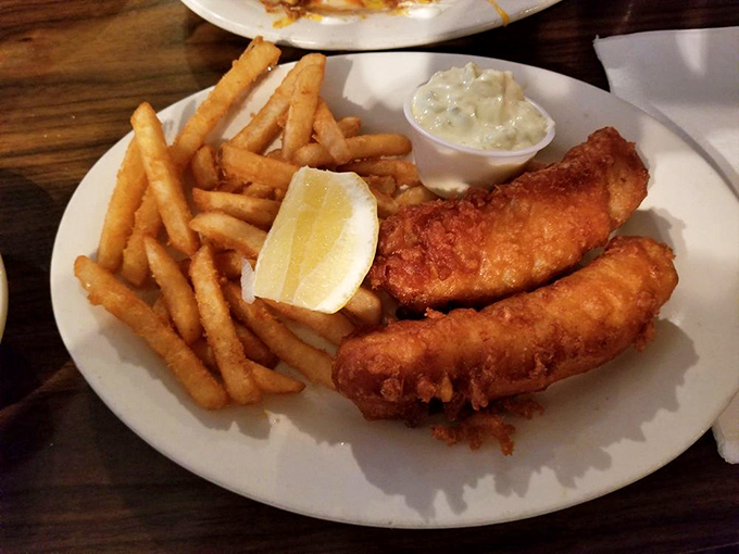 Fish and chips that would make a British pub jealous&mdash;crispy exterior giving way to flaky white fish that practically high-fives your taste buds. 