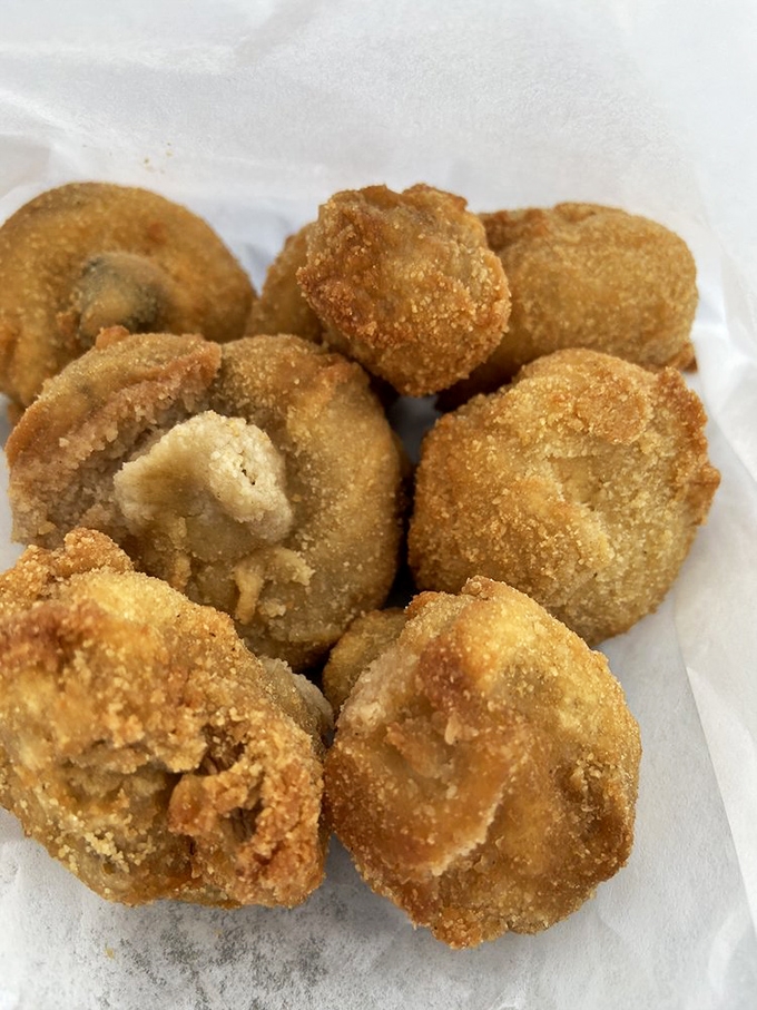 These fried mushrooms aren't just appetizers &ndash; they're little golden nuggets of earthy delight that disappear faster than your diet resolutions.