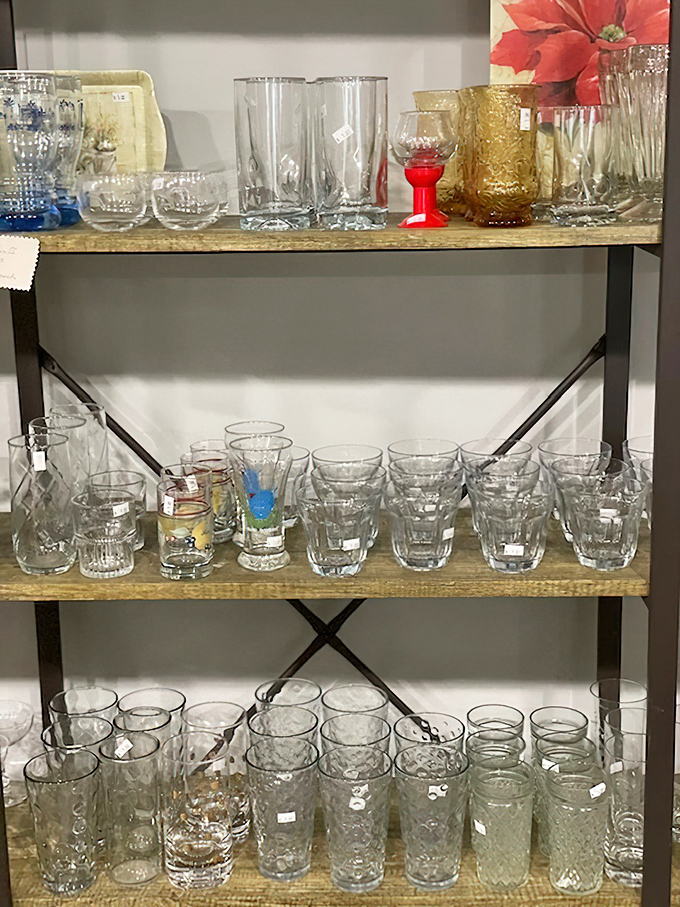 Crystal and glassware that would make your grandmother proud—perfect for making even Tuesday night dinner feel fancy.