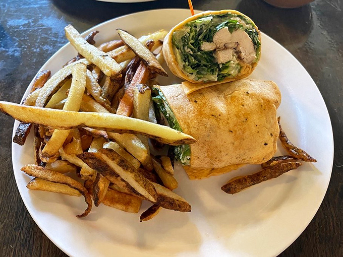 The wrap that solves the eternal lunch dilemma: something fresh and satisfying that won't put you to sleep at your desk by 2pm.