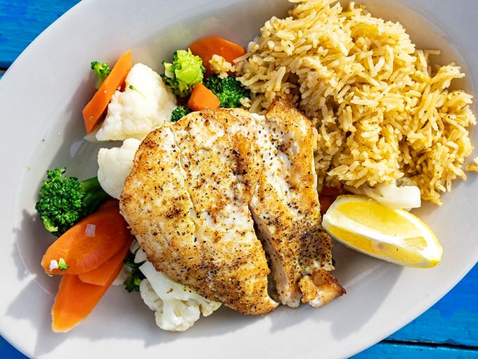 Simple grilled halibut that proves the old culinary wisdom: when the fish is this fresh, less is magnificently more.