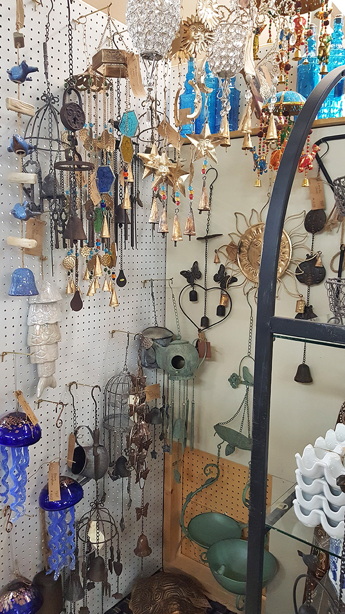 Wind chimes, sun catchers, and coastal decor create a symphony of tinkling treasures. Perfect for that Florida porch you've been meaning to decorate.