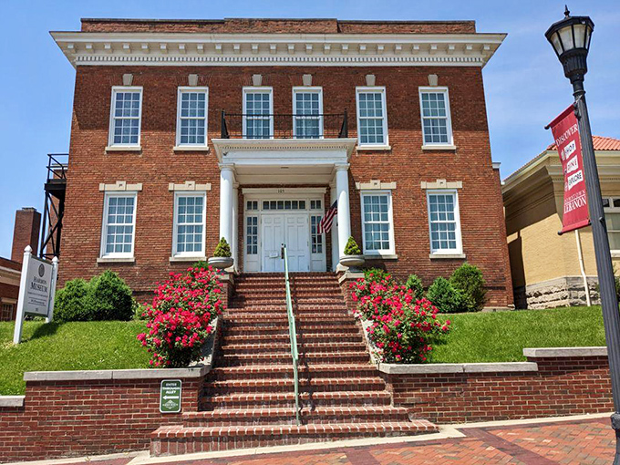 The Harmon Museum welcomes visitors with brick steps and blooming azaleas&mdash;history that doesn't mind dressing up for company.