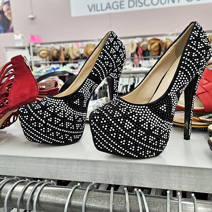 Cinderella never had it this good &ndash; designer heels at thrift store prices means you can afford to leave the ball whenever you please.